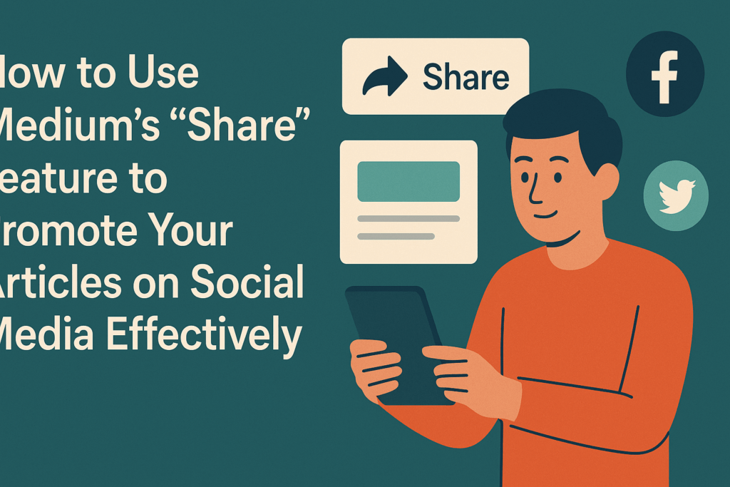 How to Use Medium’s "Share" Feature to Promote Your Articles on Social ...